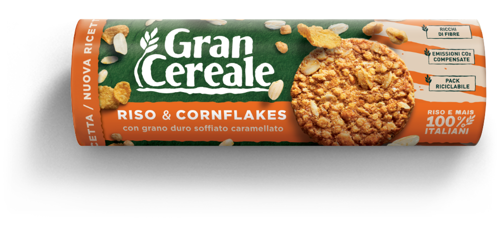 Biscotto integrale con riso e fiocchi di mais - Gran Cereale